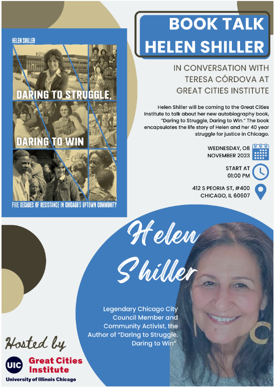 Book Talk with Helen Shiller, the Author of “Daring to Struggle, Daring ...